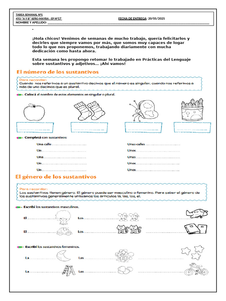 Tarea Semanal 5 - Seño Mayra | PDF