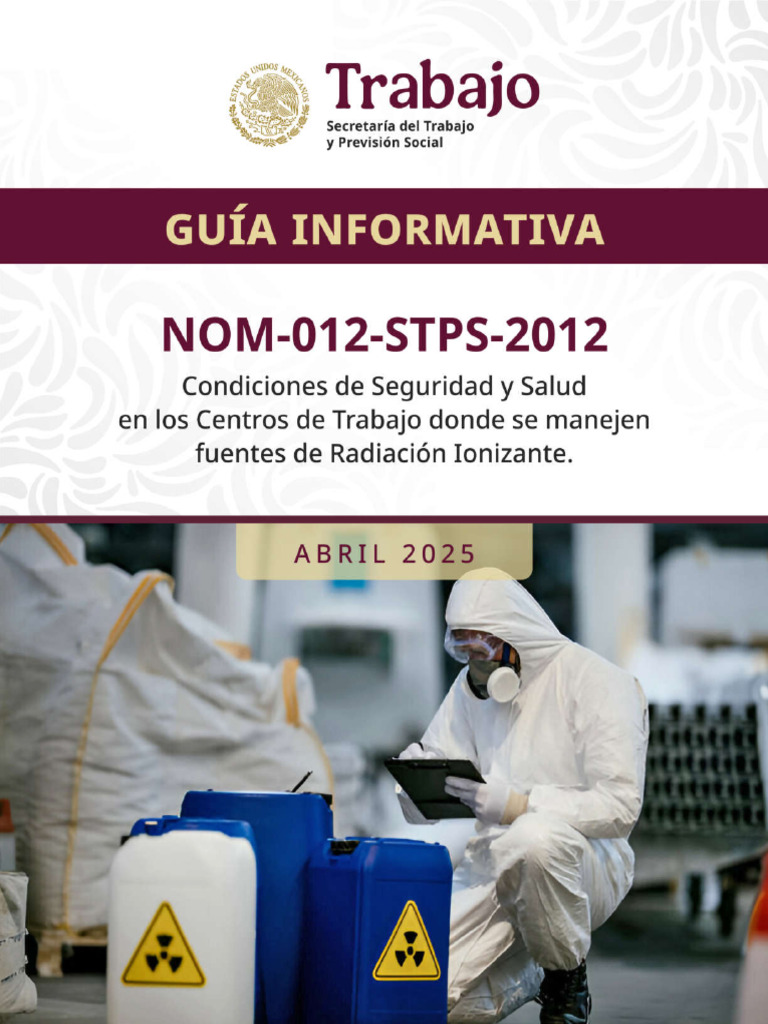 Guia Informativa NOM-012-STPS-2012 - 250801 - 193213 | PDF | Radiación | Protección de radiación
