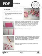 DIY Decorative Paper Flower Chain | PDF