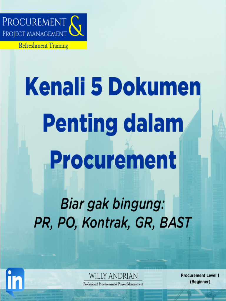 Dokumen Penting dalam Pengadaan | PDF