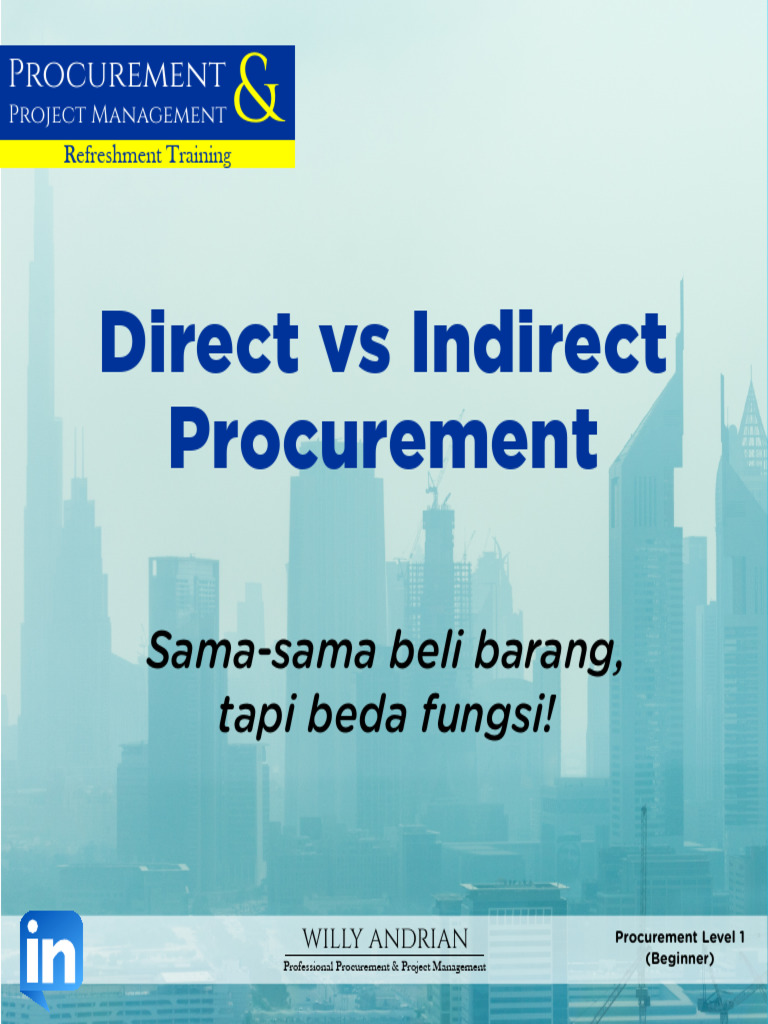 Direct Vs Indirect Procurement | PDF