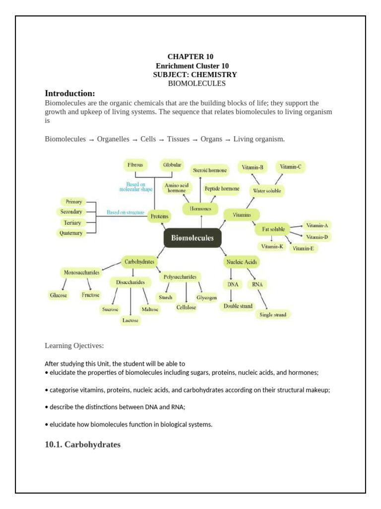 Chemistry of Biomolecules Explained | PDF | Nucleotides | Nucleic Acids