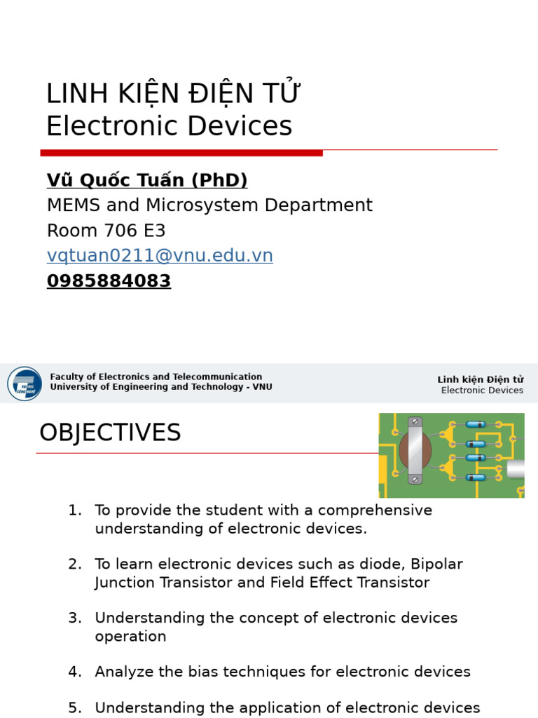 1 Electronic Devices Introduction | PDF | Integrated Circuit | Electronics