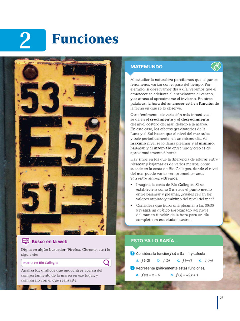 Entre Numeros. Capitulo 2 Funciones | PDF