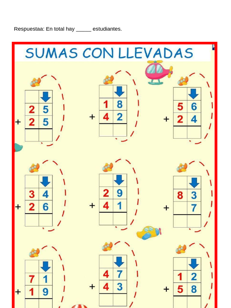 Ficha Sumas Con Canje | PDF
