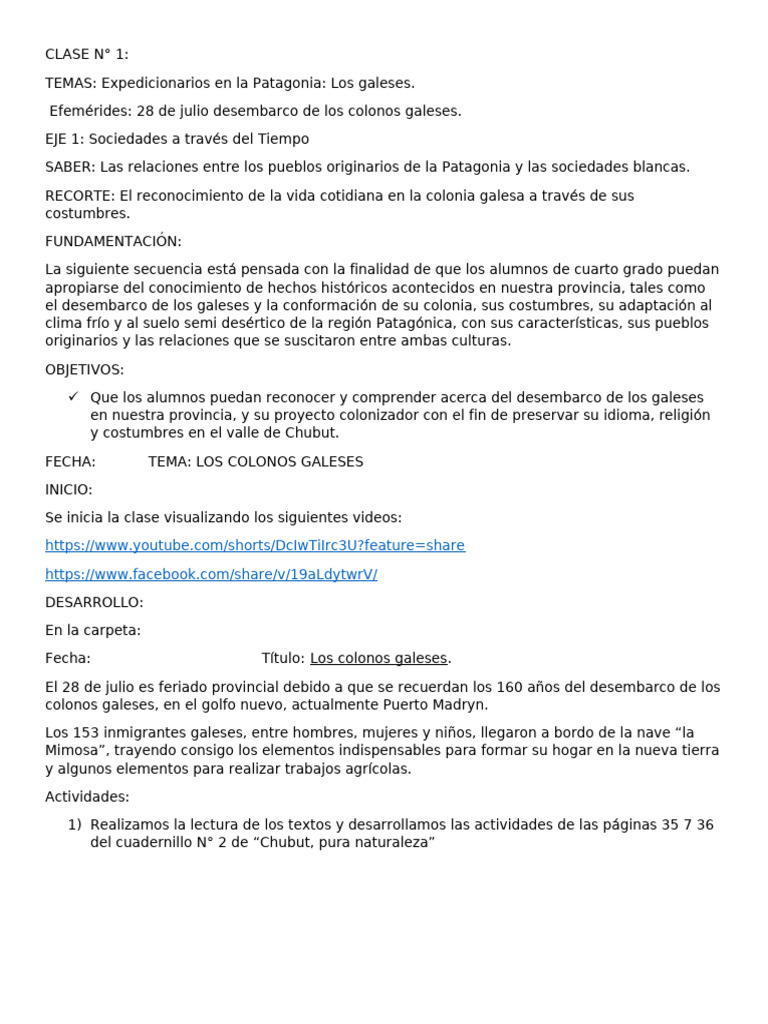 Historia de los colonos galeses en Chubut | PDF | Libertad | Democracia