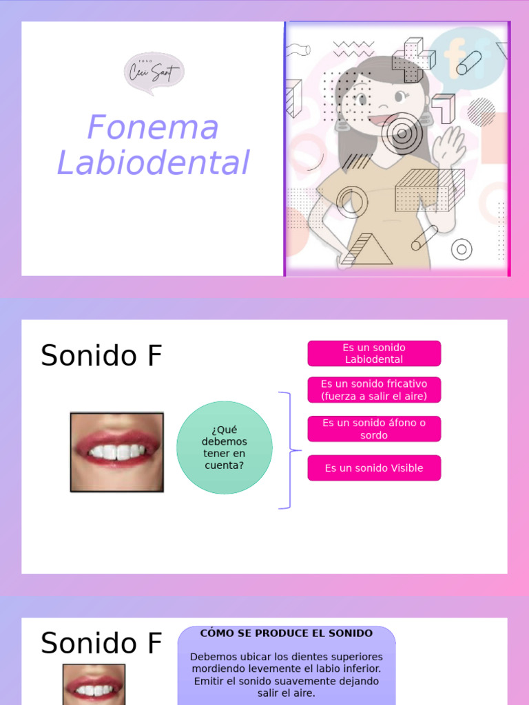 Fonema Labiodental (F) | PDF