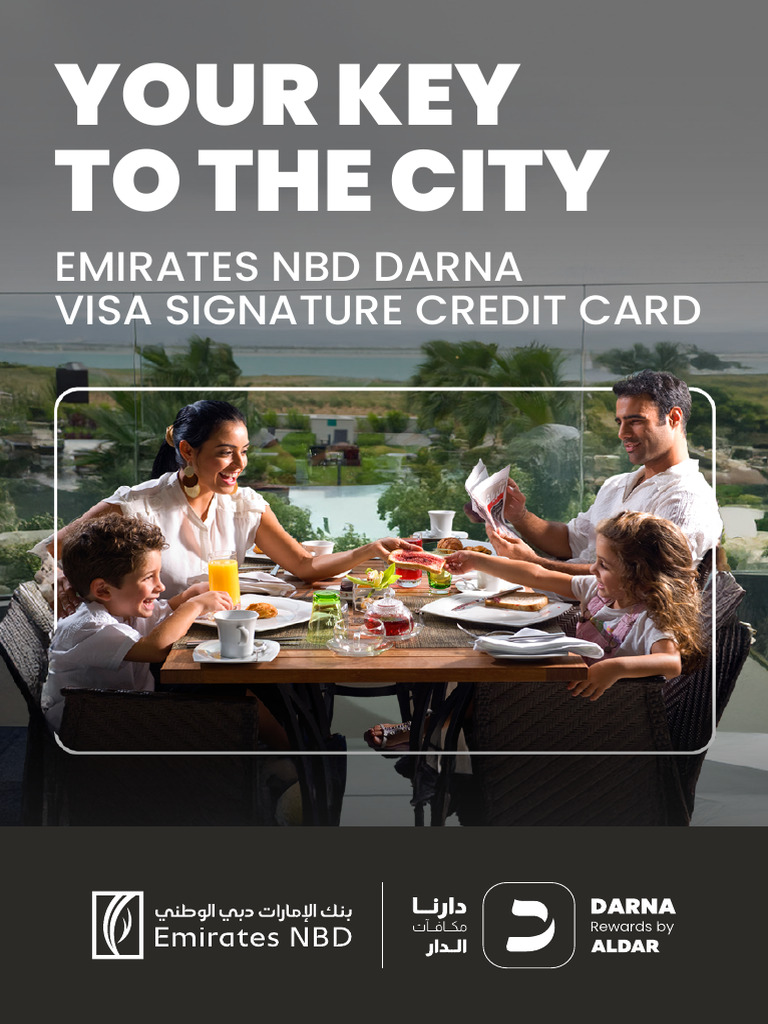 Emirates NBD Darna Visa Card Benefits | PDF | Credit Card | Visa Inc.