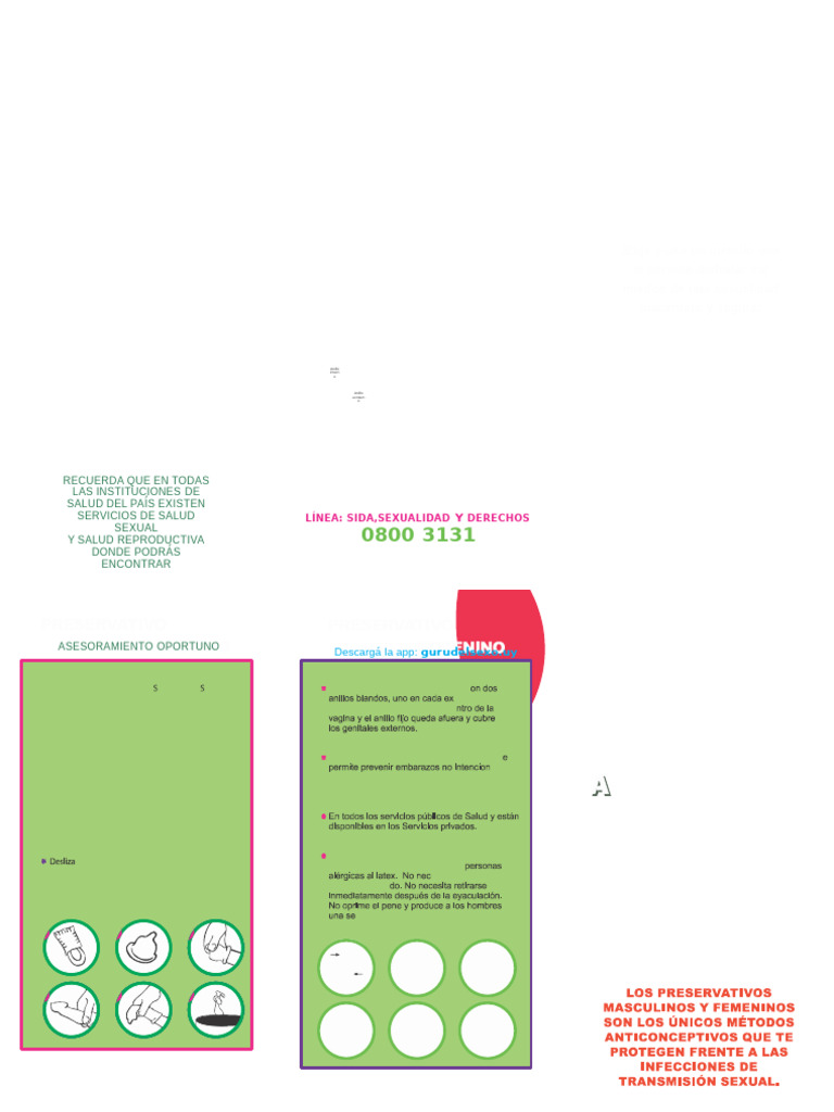 Triptico Metodos Anticonceptivos | PDF