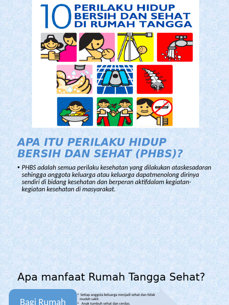 Bilok Petung PHBS Perilaku Hidup Bersih Dan Sehat | PDF