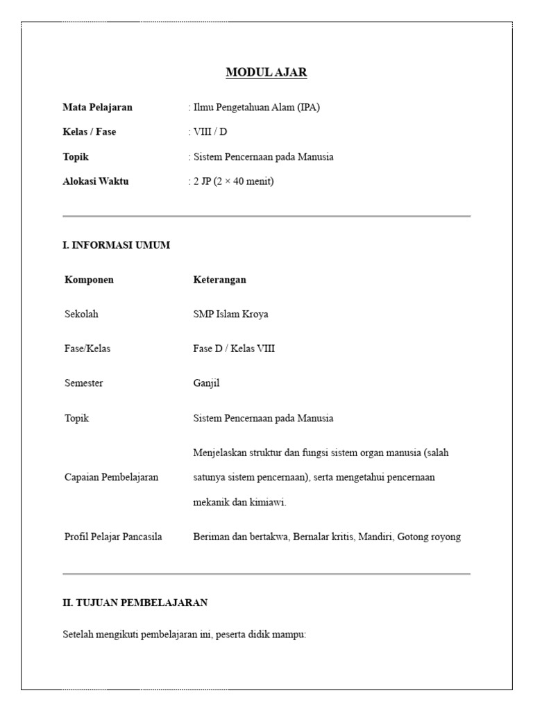 MODUL AJAR OK - Merged | PDF