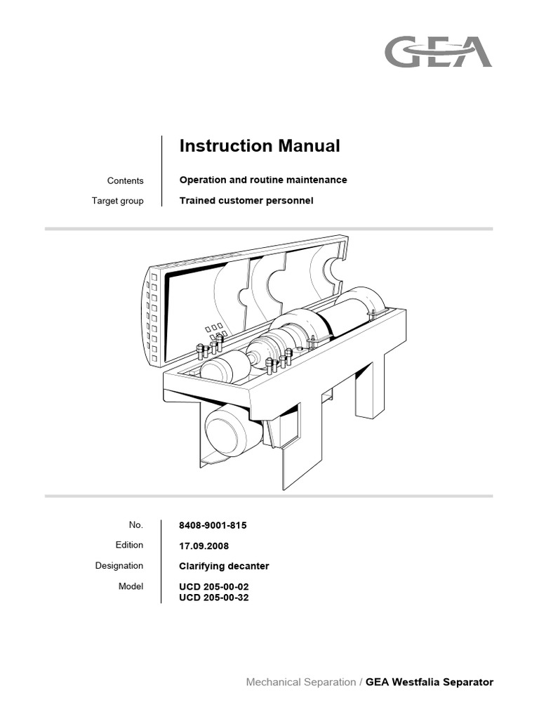 2a. Instruction Manual 8408-9001-815 | PDF | Corrosion | Bearing ...