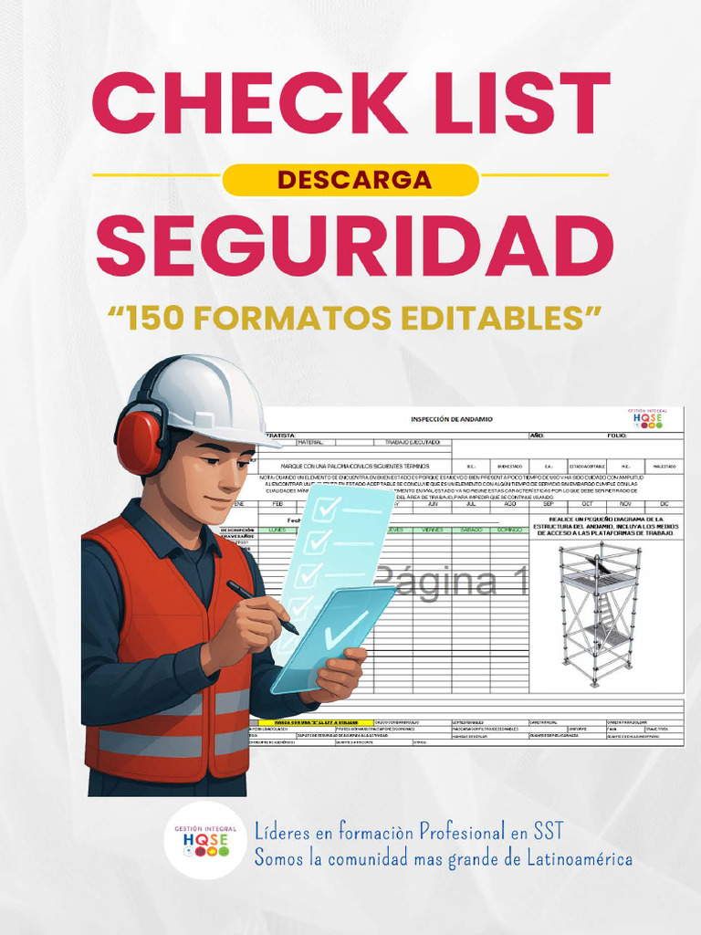 150 Check list en SST | PDF | Guante | Bienes manufacturados