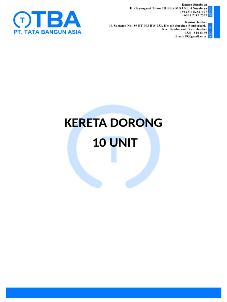 Cover Alat Arco 10 Unit | PDF