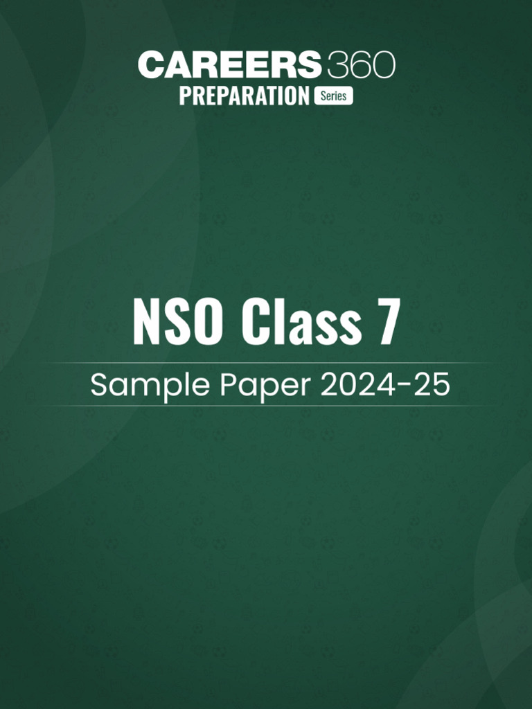 NSO Class 7 Sample Paper 2024-25 - 1753533254473 | PDF