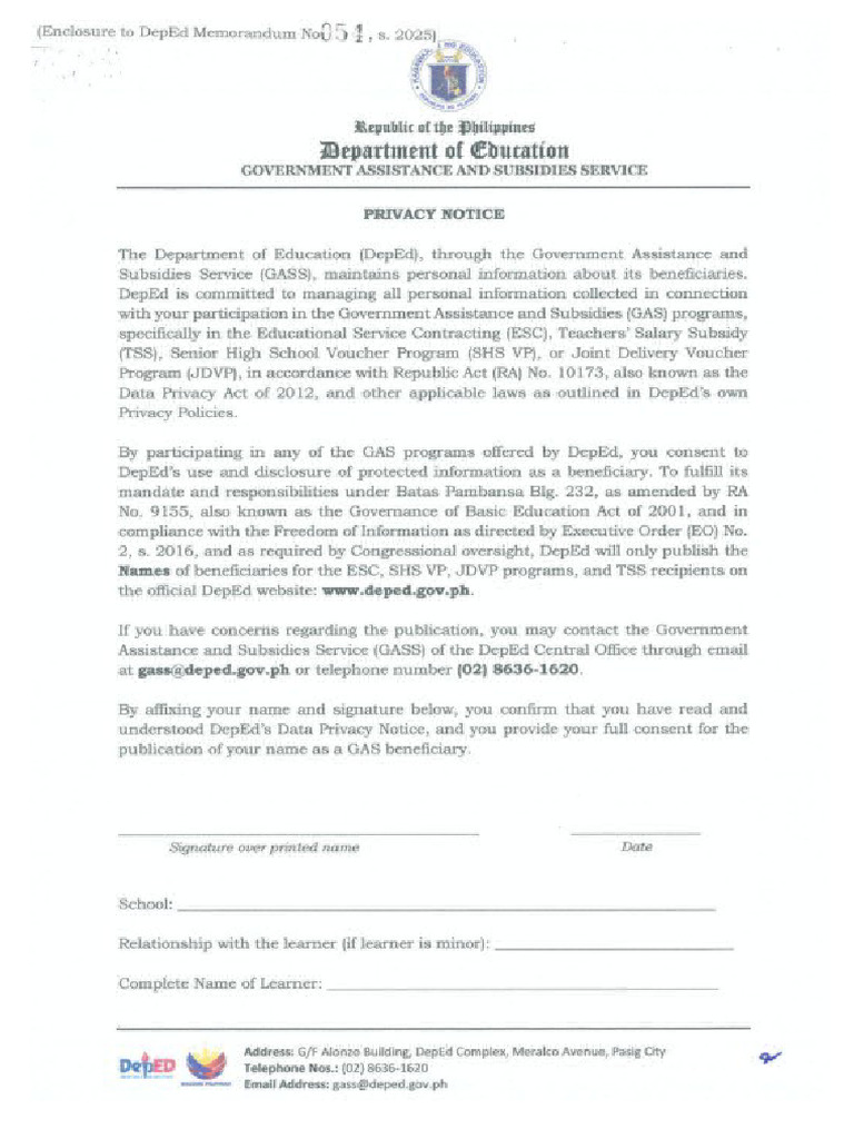Data Privacy Notice | PDF