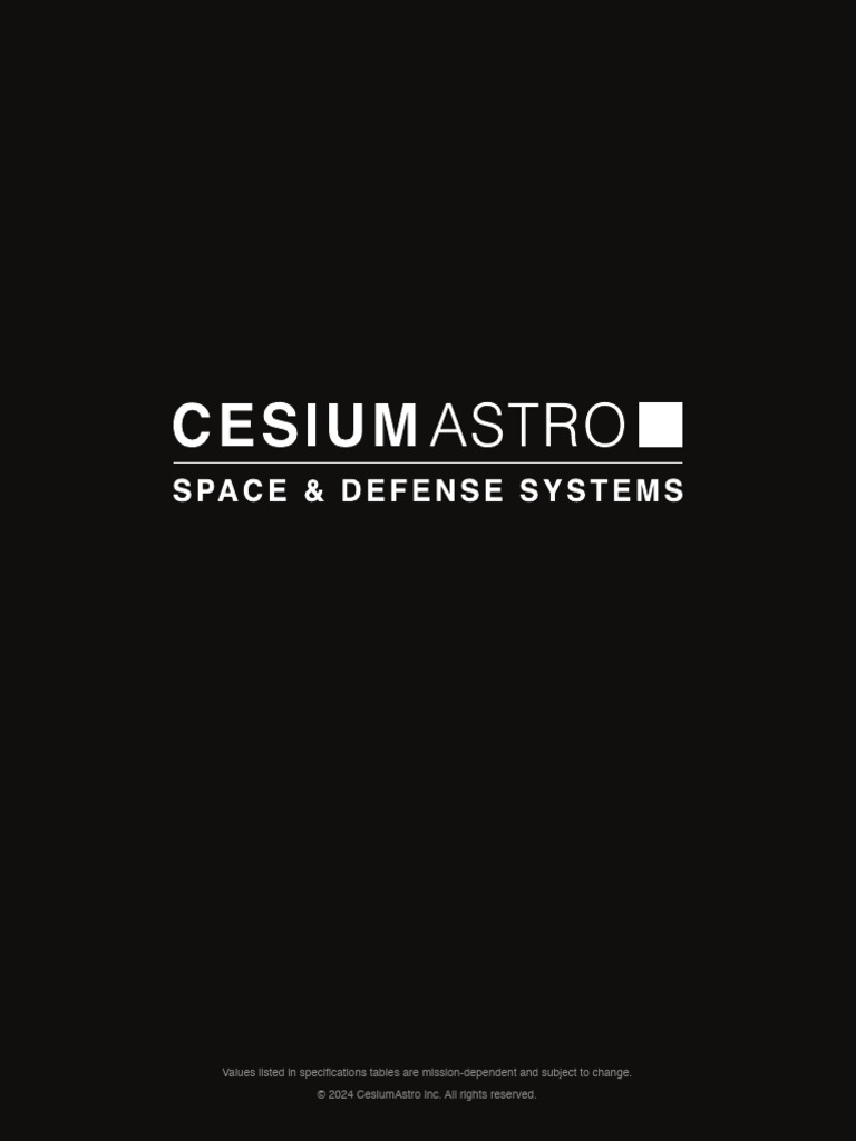 CesiumAstro Digital+Brochure SATCOM+Terminal 240313 | PDF | Communications Satellite | Antenna ...
