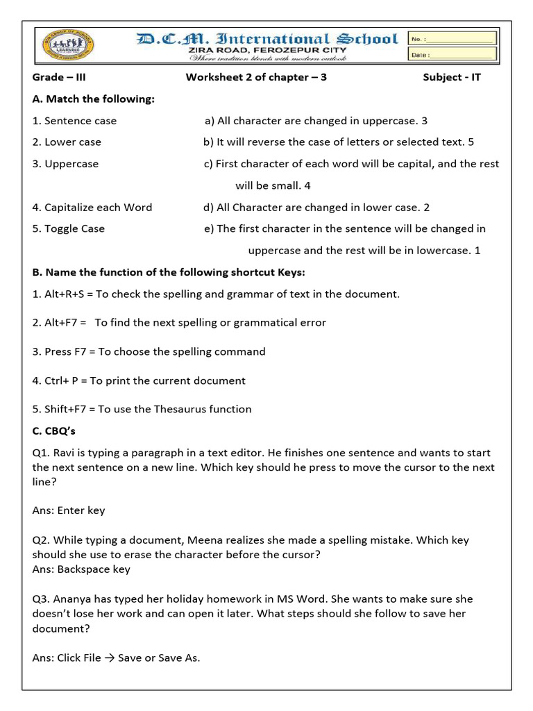 Resource 20250722132125 Worksheet 2 of Chapter 3 | PDF