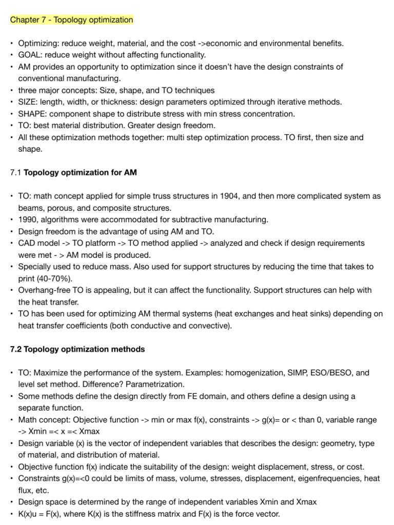 Summary Book Chapter 7 And Chapter 8 Pdf 3 D Printing