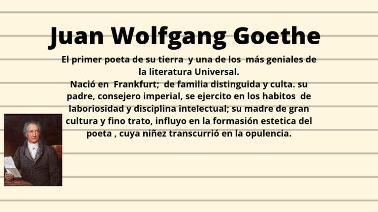 Juan Wolfgang Goethe | PDF