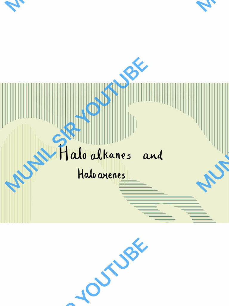 Halo Alkanes and Arenes -Most Important Pyq | PDF