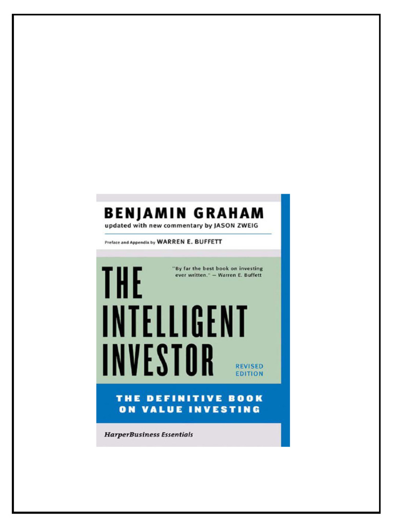 The Intelligent Investor Rev Ed Benjamin Graham Download | PDF ...
