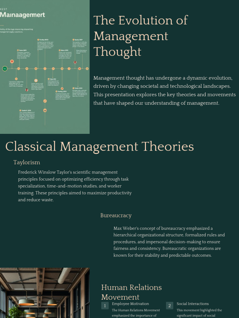 The Evolution of Management Thought | PDF | Leadership | Agile Software ...