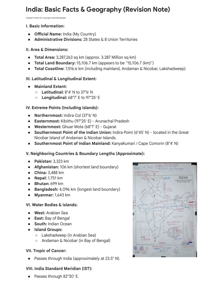 Basics of India | PDF