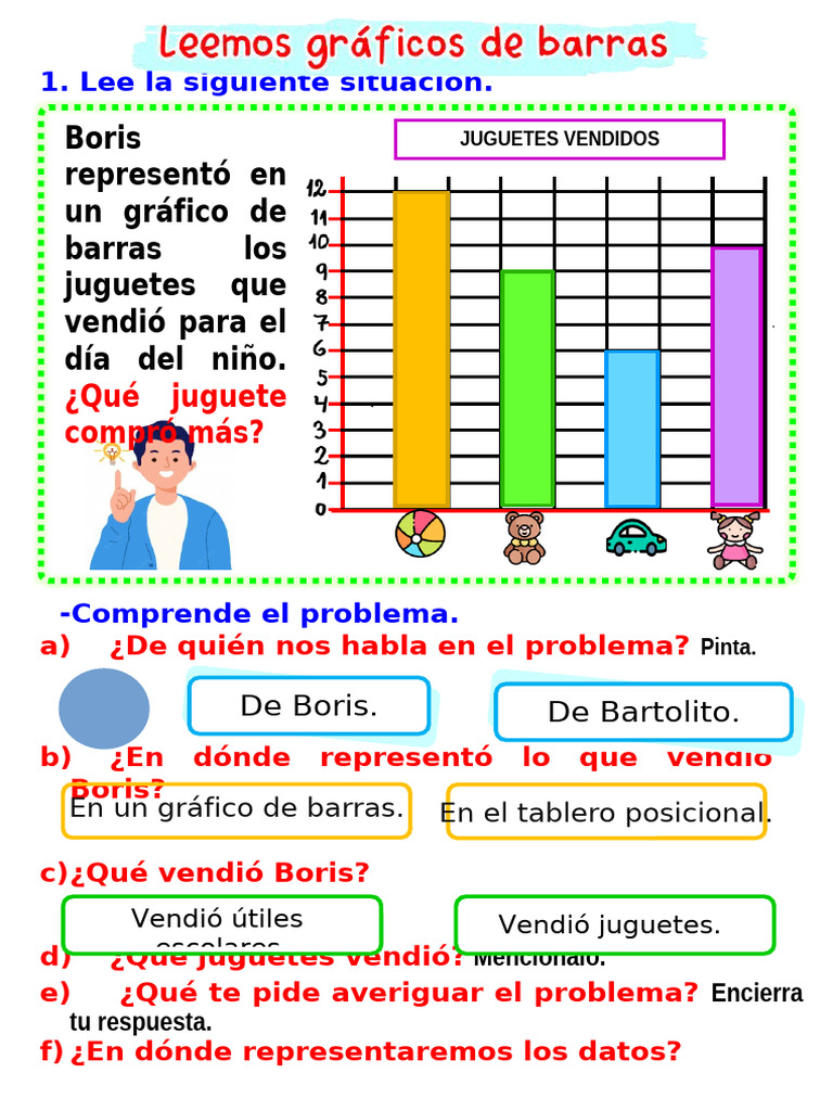 Ejercicios de Gráficas de Barras para Niños | PDF