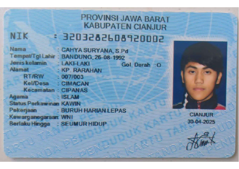 Contoh File KTP | PDF