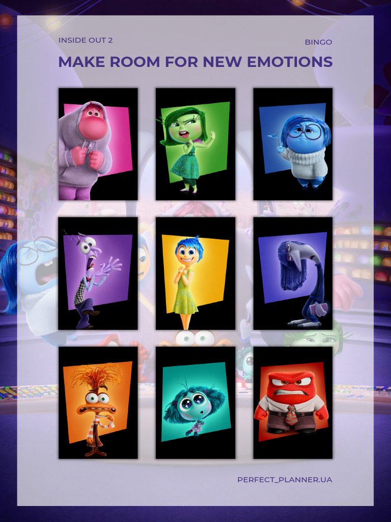 INSIDE OUT 2 BINGO (Perfect - Planner - Ua) PDF | PDF