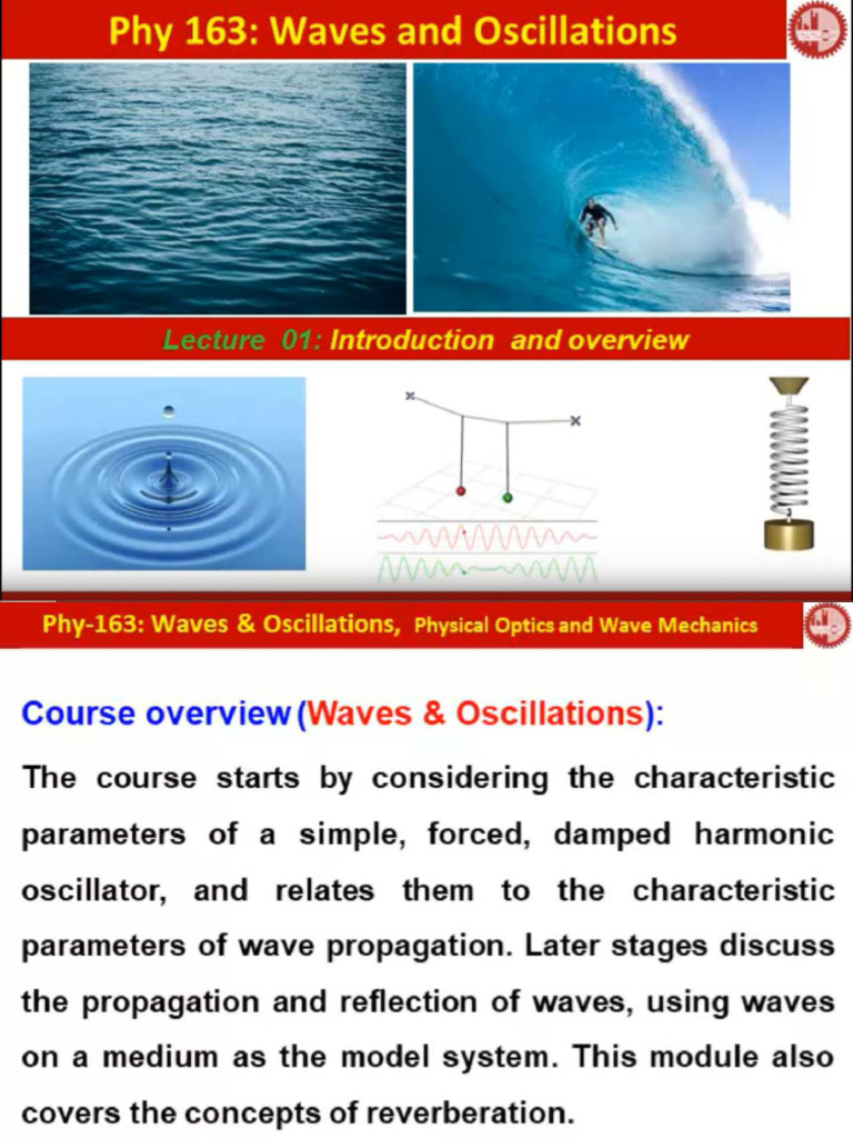 [Old]Waves and Oscillation Merged | PDF