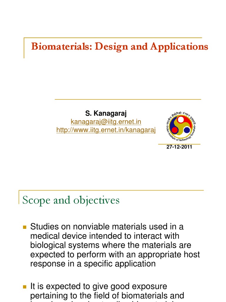 Biomaterials 1 | PDF | Biomaterial | Biomedical Engineering