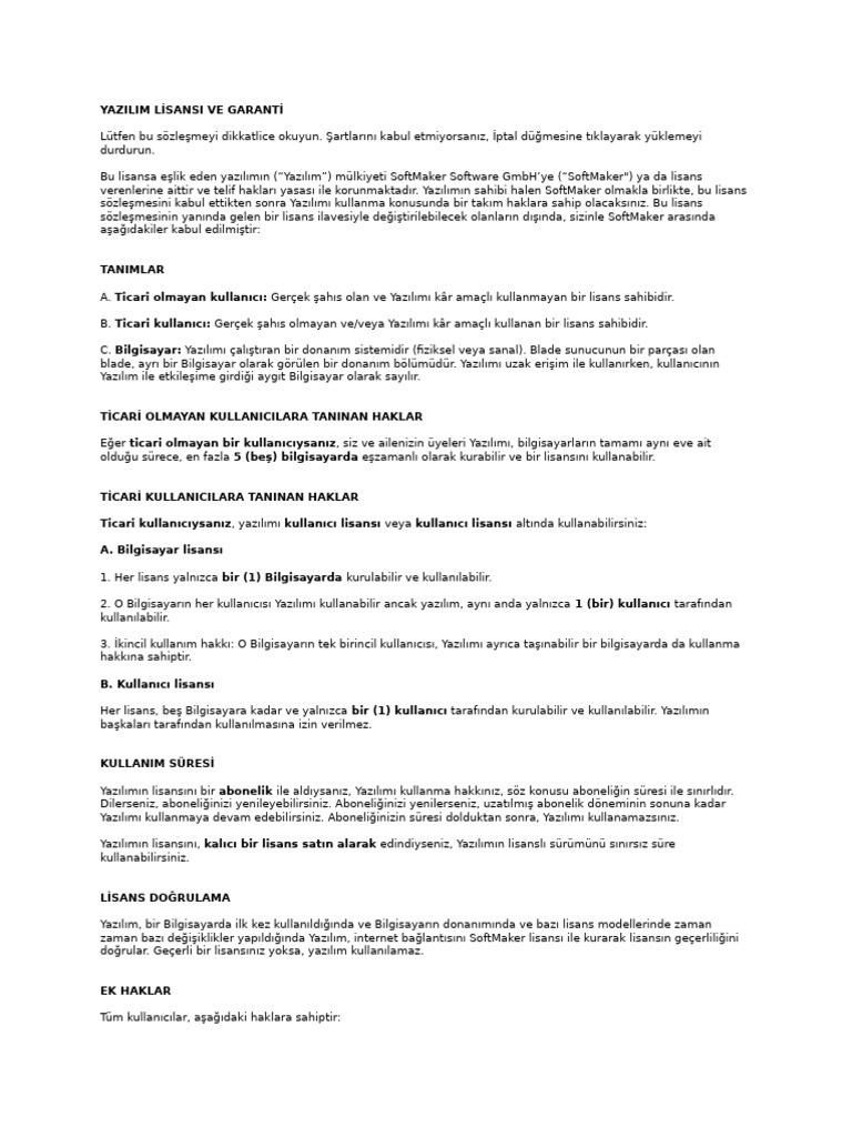 License TR | PDF