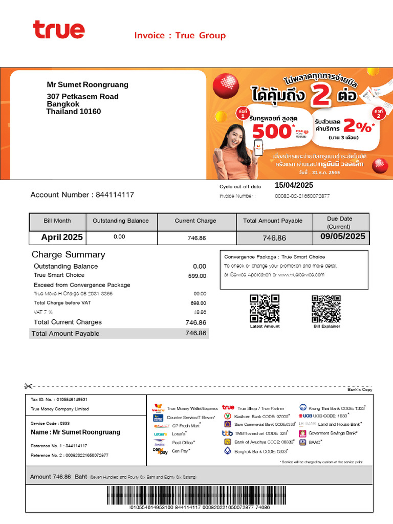 True Smart Choice Invoice Summary | PDF | Economies | Government Finances