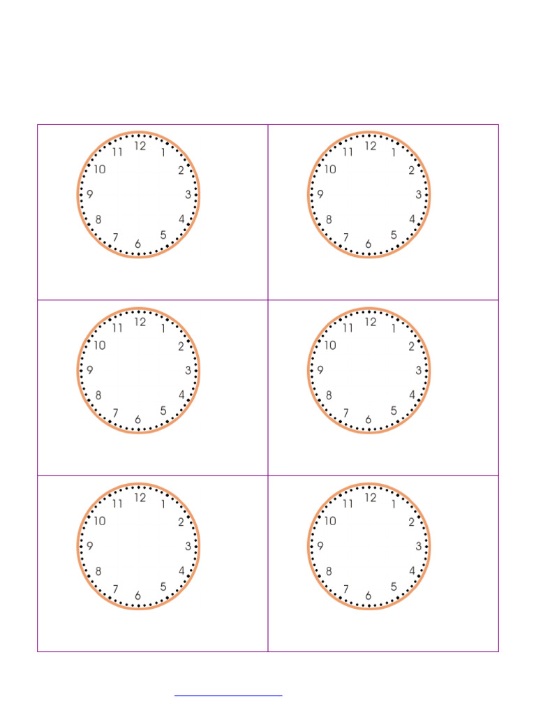 Telling Time Worksheet (3) | PDF