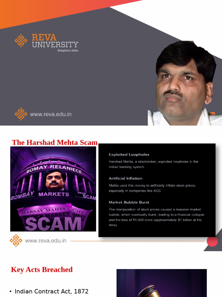 Harshad Mehta Scam Overview | PDF