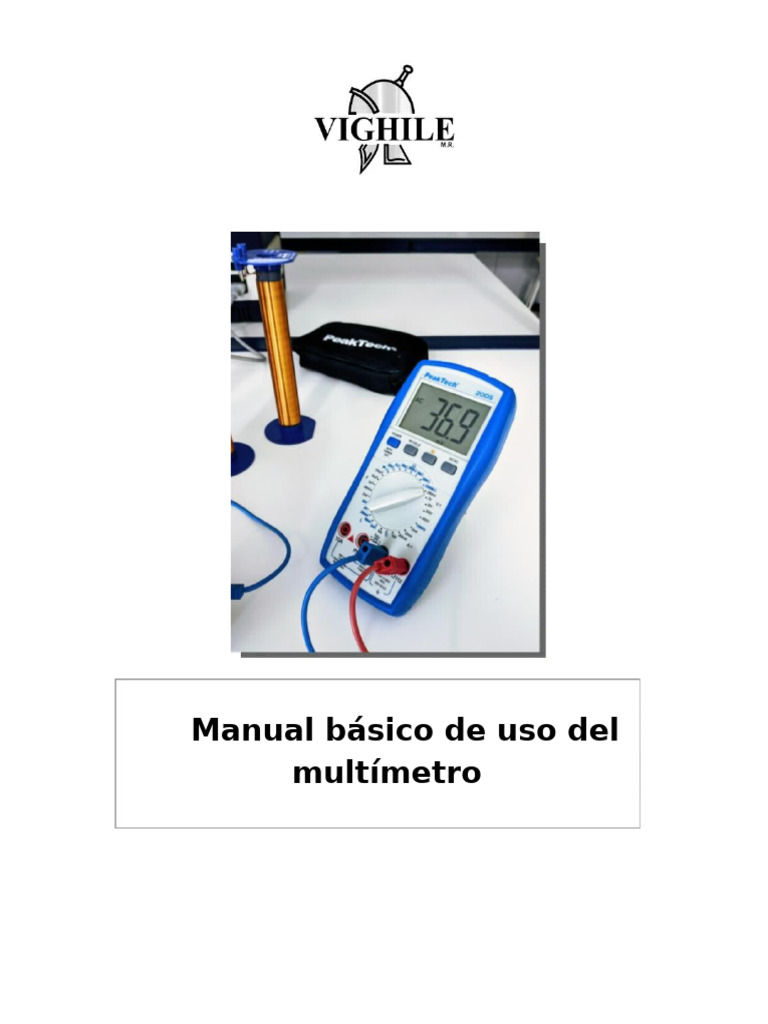 Uso y Manejo de Multimetro | PDF | Corriente eléctrica | voltaje
