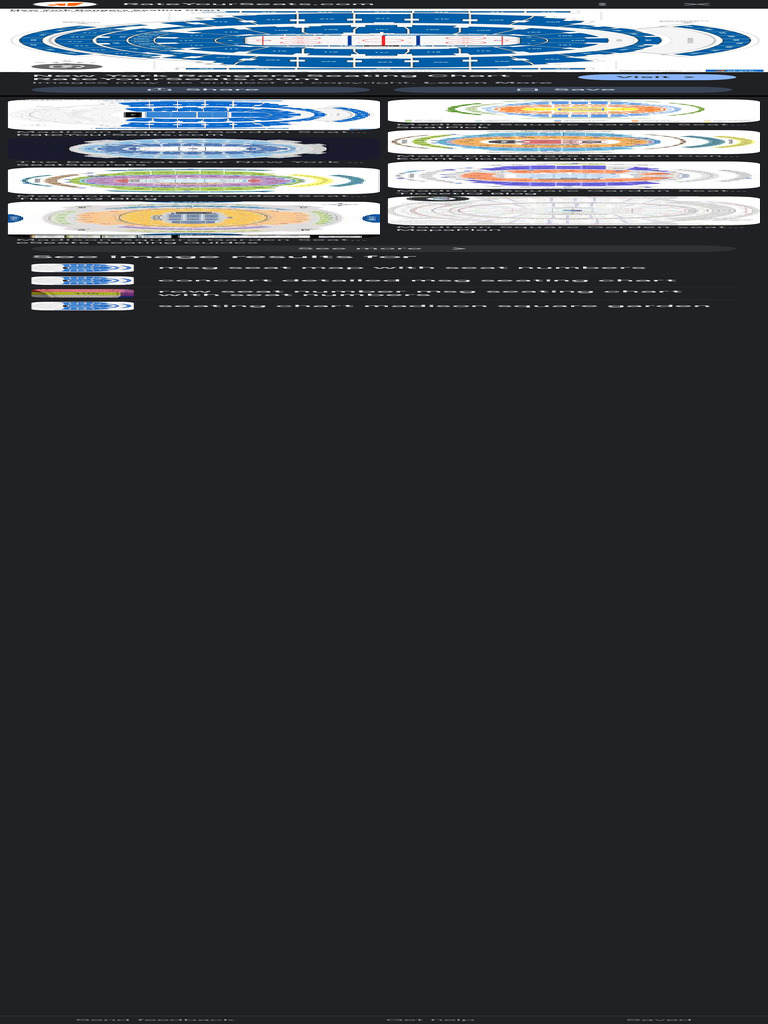 MSG Seating Chart - Google Search | PDF