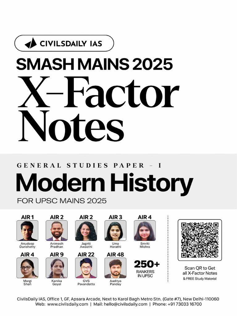 Updated Modern History X-Factor Notes | PDF