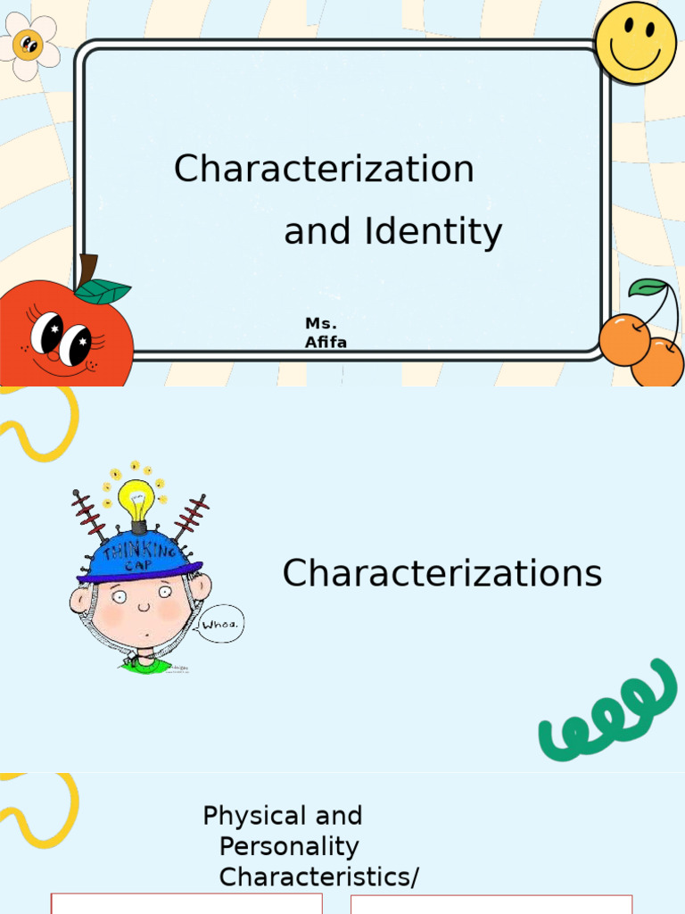 WEEK 4 - Characterization and Identity | PDF | Identity (Social Science ...