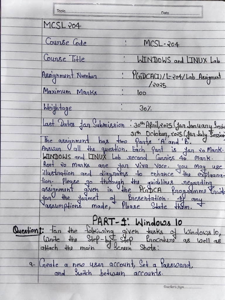 MCSL - 204 | PDF