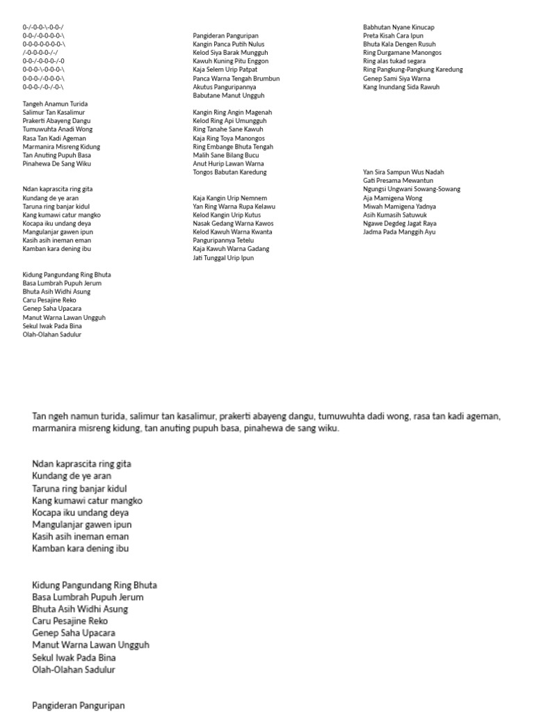 Teks Pupuh Jerum | PDF