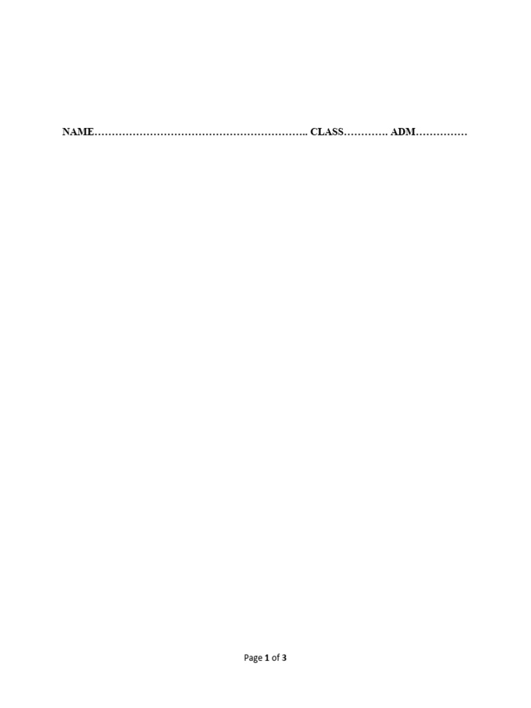 Form Two History Set 1 QS | PDF