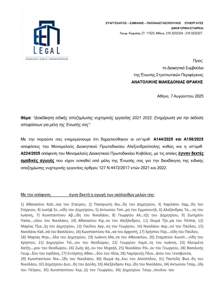 ΔΙΚΑΣΤΙΚΕΣ ΑΠΟΦΑΣΕΙΣ Α144 158 224 2025 ΔΗΜΟΣΙΕΥΣΗ.pdf2 | PDF
