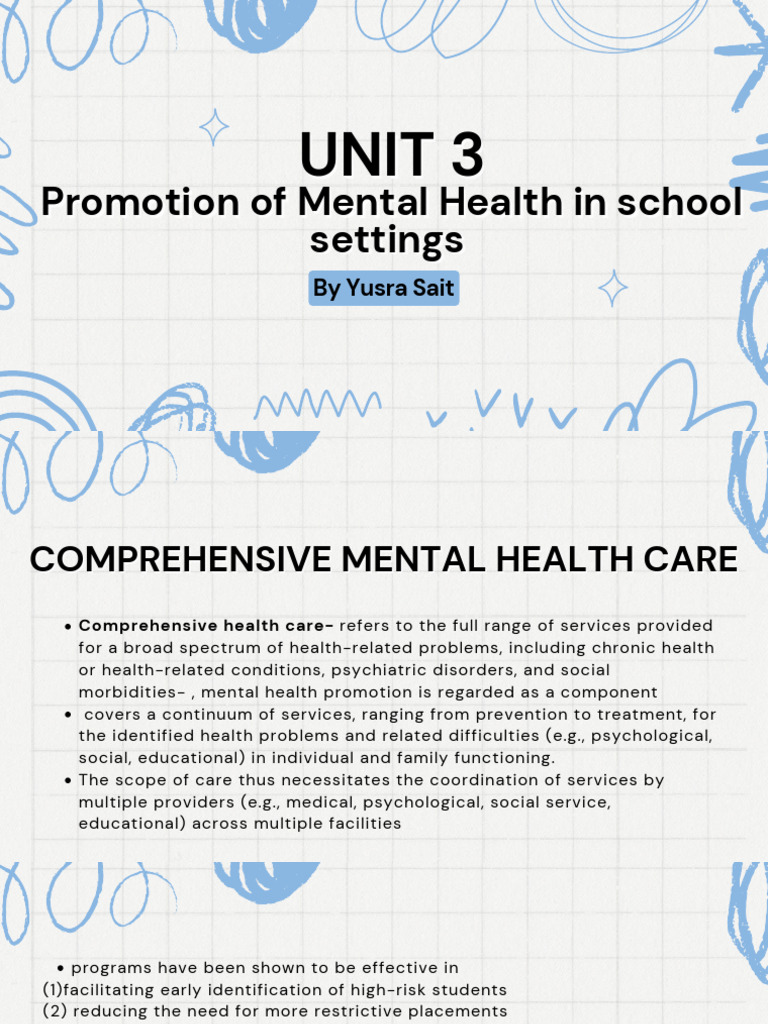 Unit 3 School MH - 20250305 - 125012 - 0000 | PDF | Mental Health ...