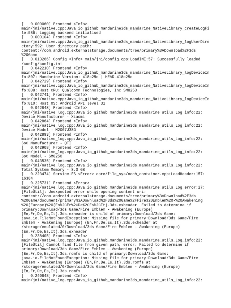 Mandarine Log | PDF | Computer Engineering | Computing