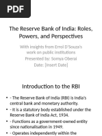 RBI Organizational Structure | PDF | Reserve Bank Of India | Central Banks