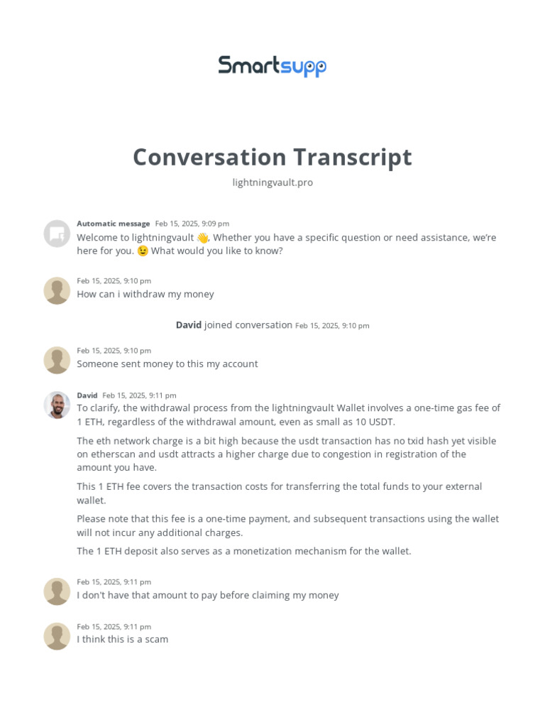 Conversation Transcript: Lightningvault - Pro | PDF