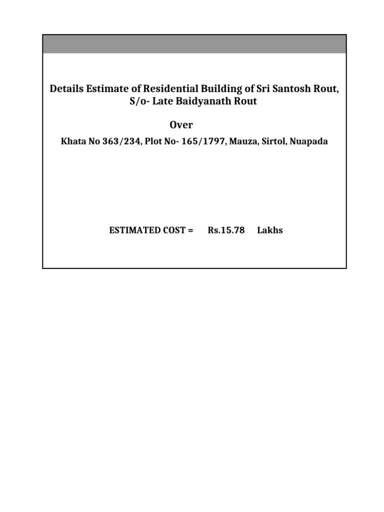 Barpali Analysis | PDF | Concrete | Mortar (Masonry)